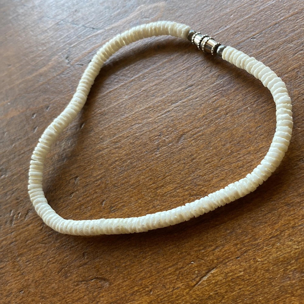 Vintage 2000s Y2k White Shell Tropical Beach Vacation… - Gem